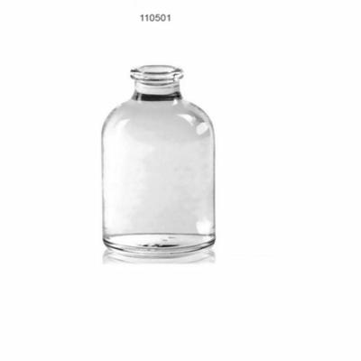 China Clear Boston Round Pharmaceutical Glass Bottles 50ml-500ml USP Type I II ISO14001 for sale
