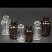 China Antibiotics Pharmaceutical Glass Bottles 7-100ML Clear Boston Round Low Borosilicate for sale