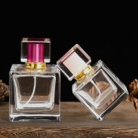 China Thickened Square Glass Perfume Bottles 30ml 50ml 100ml OEM Custom Fine Mist Spray for sale