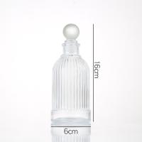 China Reusable Empty Reed Diffuser Glass Bottle 50ml 100ml 200ml Crystal Glass for sale