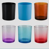 China Crystal Glass Candle Jar with Wooden Lid 150ml 200ml Dustproof Aromatherapy Diffuser Bottle for sale