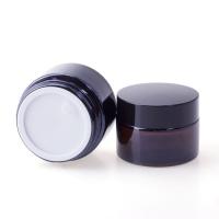 China Durable Empty Makeup Cosmetic Cream Containers Ultralight Odorless Glass for sale