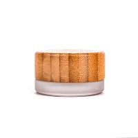 China Frosted Empty Cosmetic Cream Jars 5g 10g 50g Amber Glass Containers for Homemade Beauty Products for sale