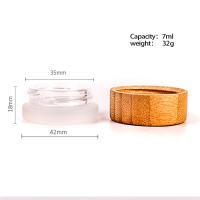 China Frosted Empty Cosmetic Cream Jars 5g 10g 50g Amber Glass Containers for Homemade Beauty Products for sale