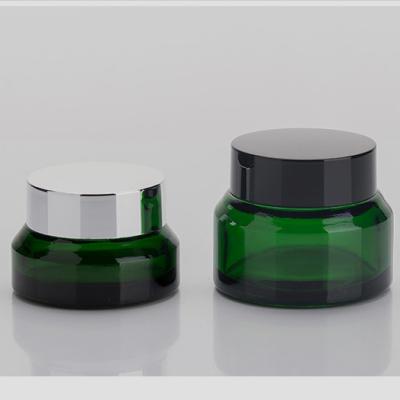 China Lightweight Glass Cosmetic Cream Jars 15g 30g for Skin Care Products for sale