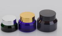 China Lightweight Glass Cosmetic Cream Jars 15g 30g for Skin Care Products for sale