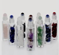 China 10ml Glass Roll On Bottle with Bamboo Cap for Essential Oils Body Oil for sale
