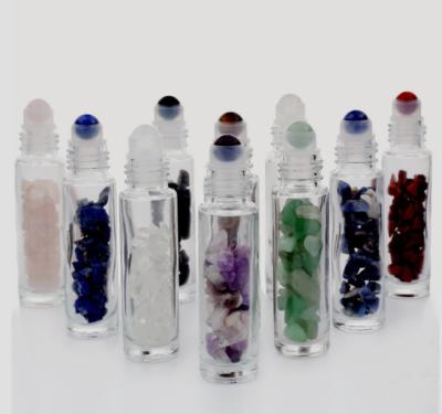 China 10ml Glass Roll On Bottle with Bamboo Cap for Essential Oils Body Oil for sale