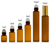 China Leakproof Thickened Glass Roll On Bottles 1ml 2ml 3ml 5ml 10ml Perfume Oil ISO9001 for sale