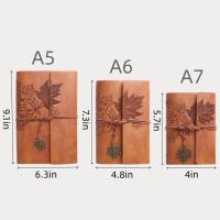 China Custom Leather Journal Notebook With Pendant Strap Closure, Refillable Pages, A5/A6/A7 Sizes for sale