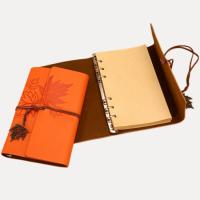 China Custom Leather Journal Notebook With Pendant Strap Closure, Refillable Pages, A5/A6/A7 Sizes for sale