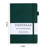 China Custom Hardcover Leather Notebook, Elastic Band Closure, Lined & Dotted Inner Pages, Personalized Printing & Wholesale for sale