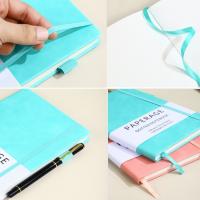 China Custom Hardcover Leather Notebook, Elastic Band Closure, Lined & Dotted Inner Pages, Personalized Printing & Wholesale for sale