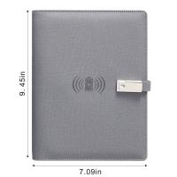 China Bulk A5 Looseleaf Leather Power Bank Charge Notebook Multifunctional for sale