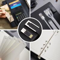 China ODM A5 Loose Leaf PU Bank Notebook With Leather Cover Built In Calculator for sale