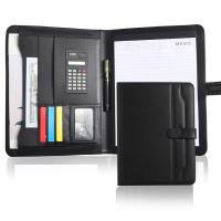 China A4 PU Leather Conference Resume Portfolio Binder Padfolio Promotional Gift 70 gsm for sale