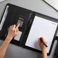 China A4 PU Leather Conference Resume Portfolio Binder Padfolio Promotional Gift 70 gsm for sale