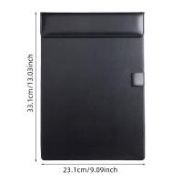 China ODM Lightweight Leather Business Portfolio Folder Writing Clipboard For Documents Files for sale