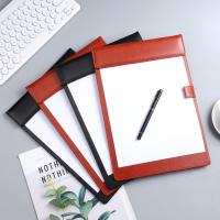 China ODM Lightweight Leather Business Portfolio Folder Writing Clipboard For Documents Files for sale