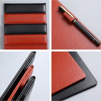 China ODM Lightweight Leather Business Portfolio Folder Writing Clipboard For Documents Files for sale