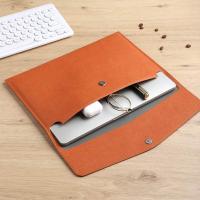 China Waterproof Business A4 Document Bag Textured PU Leather File Folder Custom for sale