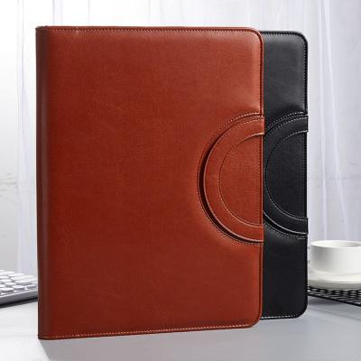China Waterproof Zipper Business Portfolio Folder Clipboard With Handle Portable Document Organizer Bag for sale