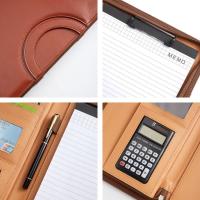 China Waterproof Zipper Business Portfolio Folder Clipboard With Handle Portable Document Organizer Bag for sale