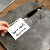 China Mens A4 Document File Bag Business Portfolio Faux Leather ODM for sale