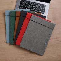China OEM PU Leather Magnetic Business Portfolio Folder Writing Clipboard For Resume for sale