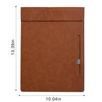 China OEM PU Leather Magnetic Business Portfolio Folder Writing Clipboard For Resume for sale