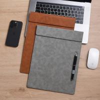 China OEM PU Leather Magnetic Business Portfolio Folder Writing Clipboard For Resume for sale