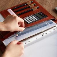 China Custom Printed A4 Leather Portfolio Binder Zipper Document Folders Multifunctional for sale