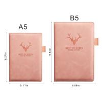 China Custom Logo A5 Hardcover PU Leather Journal, For Meeting Notes, Daily Diary & Gifts for sale