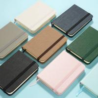 China Portable A7 Pocket Notebook with PU Leather Cover, Custom Logo Available for sale