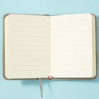 China Portable A7 Pocket Notebook with PU Leather Cover, Custom Logo Available for sale