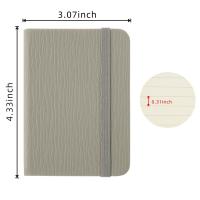 China Portable A7 Pocket Notebook with PU Leather Cover, Custom Logo Available for sale