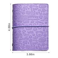 China Custom Embossed PU Leather Pocket Journal Loose Leaf Bound Notebook Gold Stamping for sale