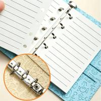 China Custom Embossed PU Leather Pocket Journal Loose Leaf Bound Notebook Gold Stamping for sale
