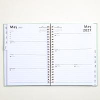 China Custom Printed Daily Organizer Notebook Spiral Planner For Business Office Schedule for sale