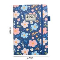 China 100gsm paper Floral Daily Weekly Monthly Planners Diary Notebook Full Color Printing Custom for sale