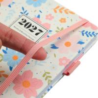 China 100gsm paper Floral Daily Weekly Monthly Planners Diary Notebook Full Color Printing Custom for sale