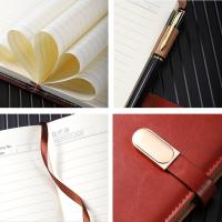 China Custom Logo A5 Executive Leather Notebook, Premium PU Leather Hardcover Business Journal for sale