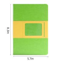 China Promotional A5 Business Custom Leather Notebook Sewn Binding Hardcover Journal With Pocket for sale
