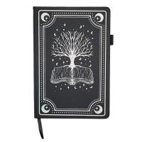 China Custom Embossed A5 PU Leather Bound Notebook A5 Tarot Themed Lined Journal Office Stationery for sale