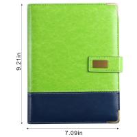China Personalized Leather Bound Planners Notebook Refillable Journal 100gsm for sale
