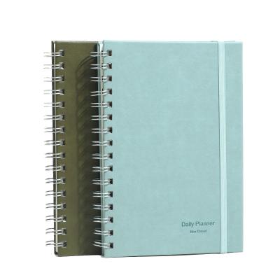 China CMYK PU Leather Undated Daily Weekly Monthly Planners Notepad 100gsm Personalized for sale