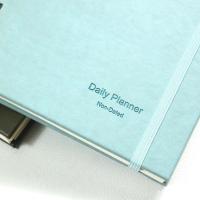 China CMYK PU Leather Undated Daily Weekly Monthly Planners Notepad 100gsm Personalized for sale
