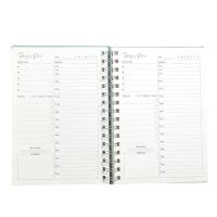 China CMYK PU Leather Undated Daily Weekly Monthly Planners Notepad 100gsm Personalized for sale
