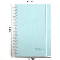 China CMYK PU Leather Undated Daily Weekly Monthly Planners Notepad 100gsm Personalized for sale