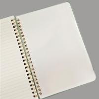China A5 Macaron Color Spiral Notebook Stationary Gold Foil Hardcover Lined Journal for sale